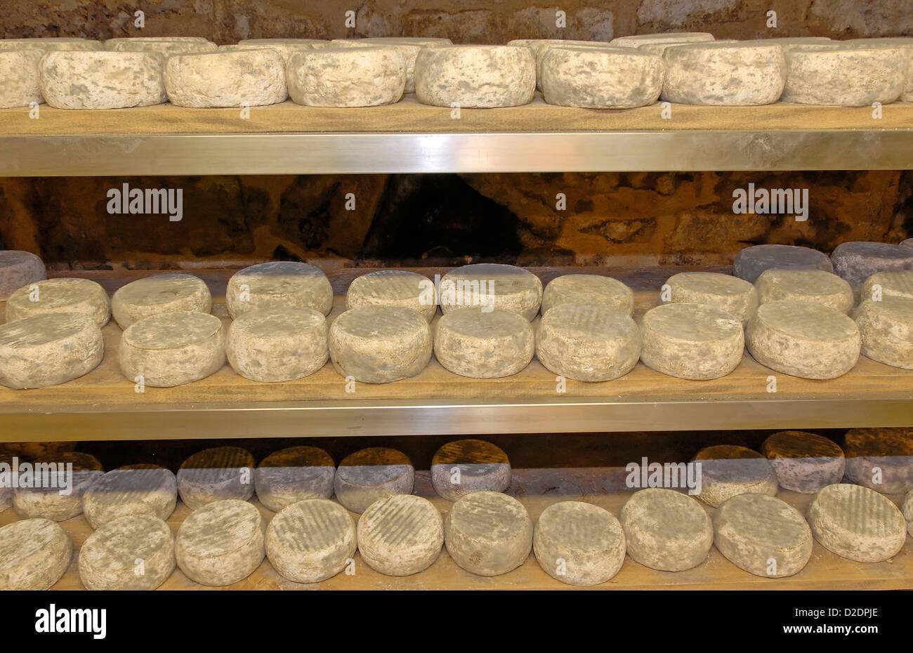 A cheese cellar, Lozere, Languedoc Roussillon, France Stock Photo - Alamy