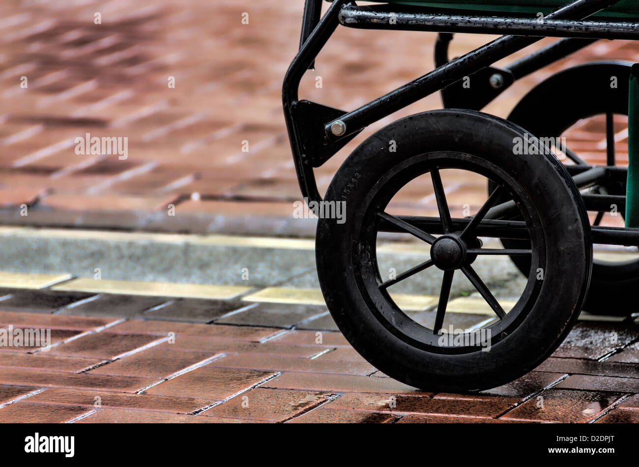 An post Irish trolley's wheel close-up, Ireland Stock Photo - Alamy