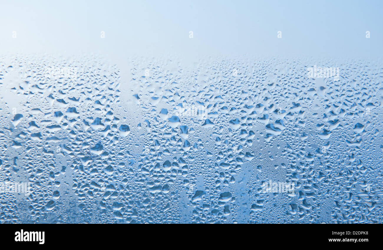 Condensation drops on glass zoom abstract Stock Photo - Alamy