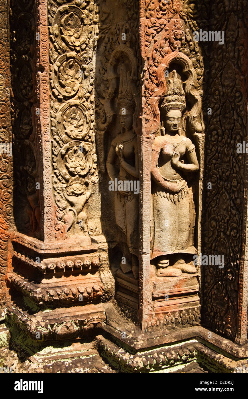 Angkorian carving hi-res stock photography and images - Alamy