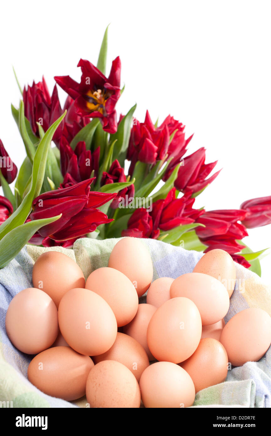 Red boiled eggs hi-res stock photography and images - Alamy