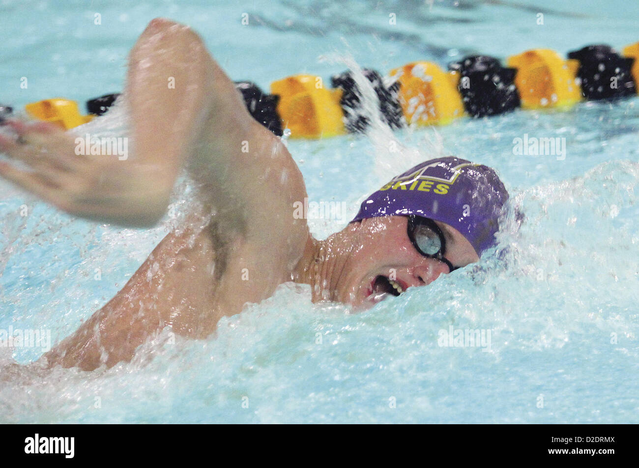 Jan. 17, 2013 - Bettendorf, Iowa, U.S. - Muscatine's Alex Walton ...