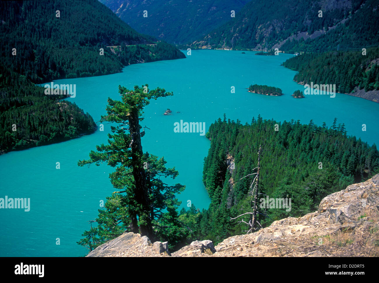 Diablo Lake, Ross Lake National Recreation Area, Cascade Mountains ...