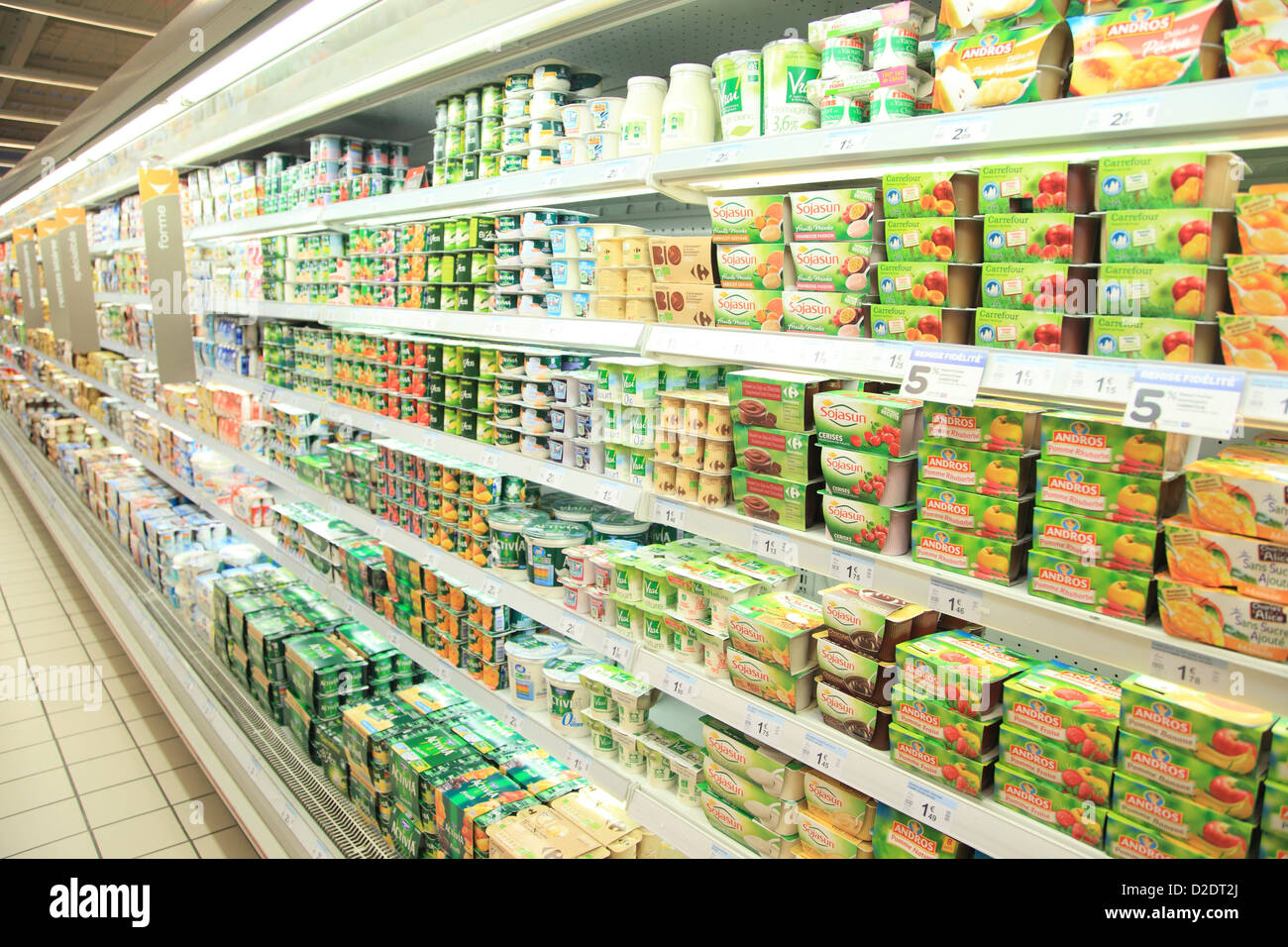 France supermarket hi-res stock photography and images - Alamy