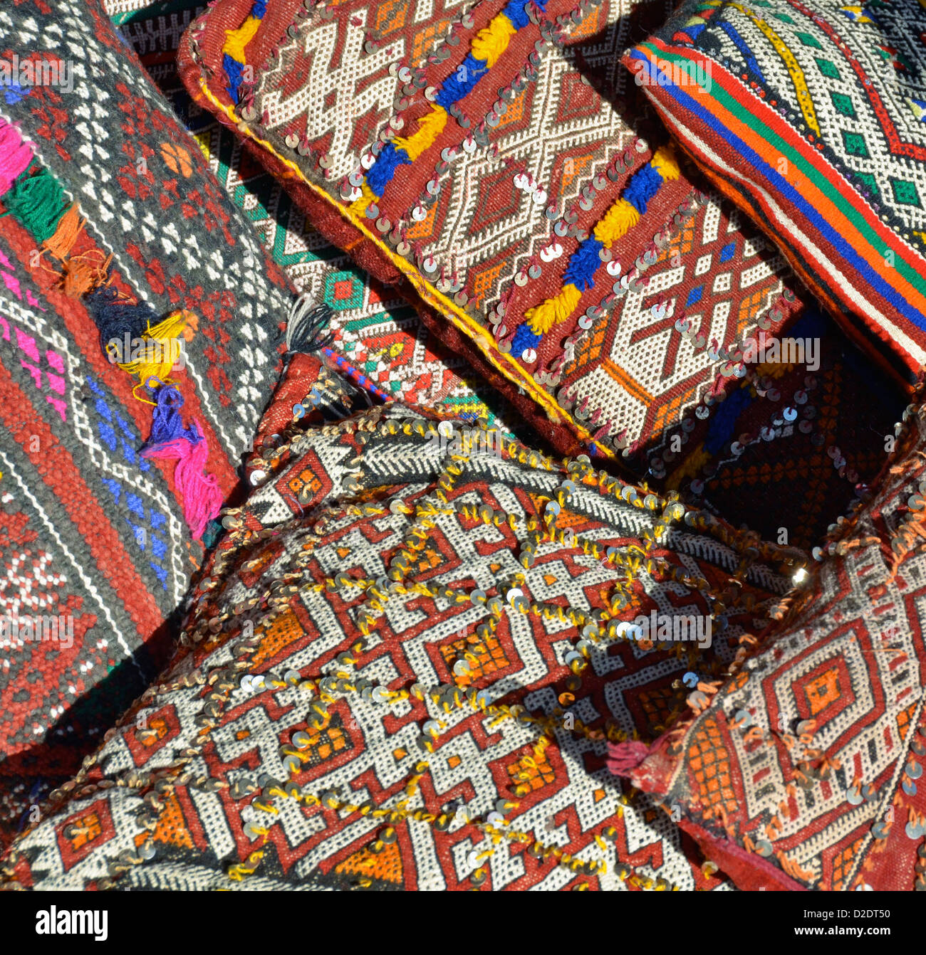 Patterned fabric cushions hi-res stock photography and images - Alamy