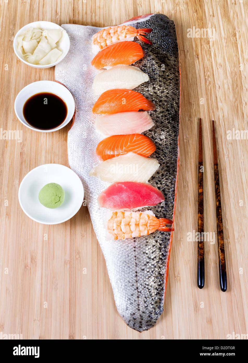 Salmon fillet tail hi-res stock photography and images - Alamy
