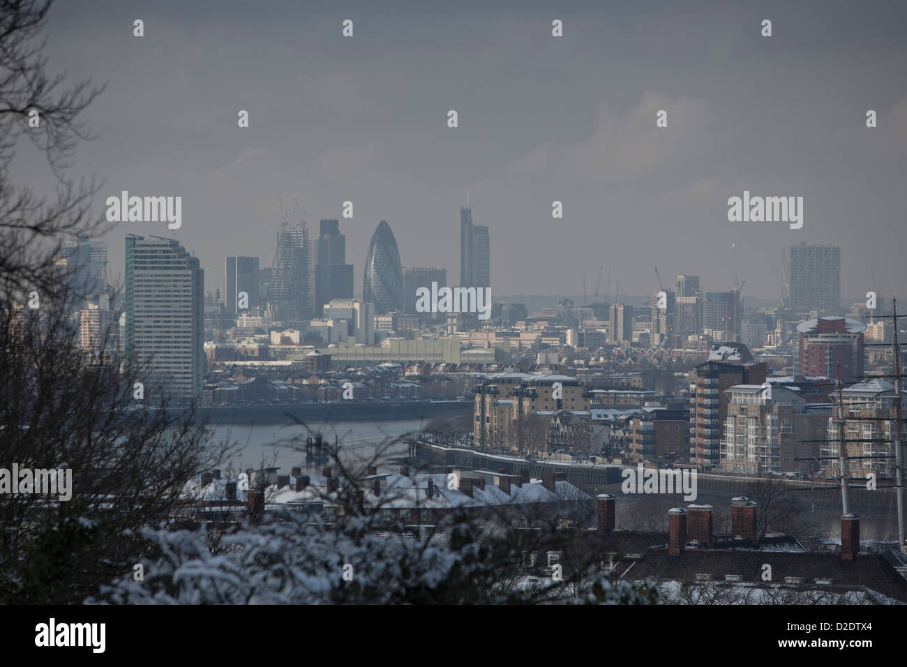 Snow in London, England Stock Photo - Alamy