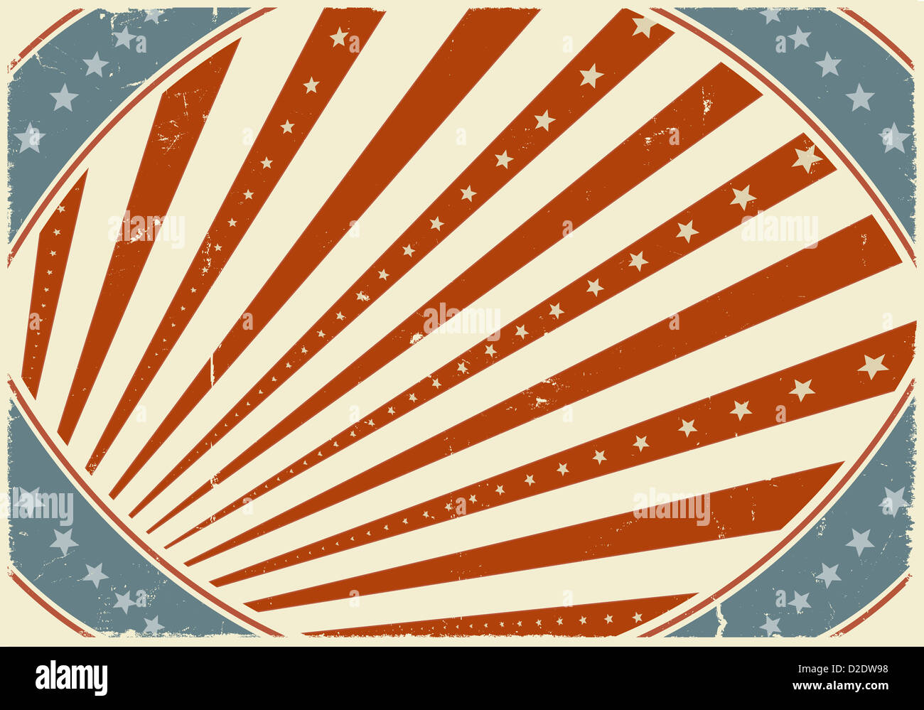 Illustration of horizontal poster background for american holidays ...
