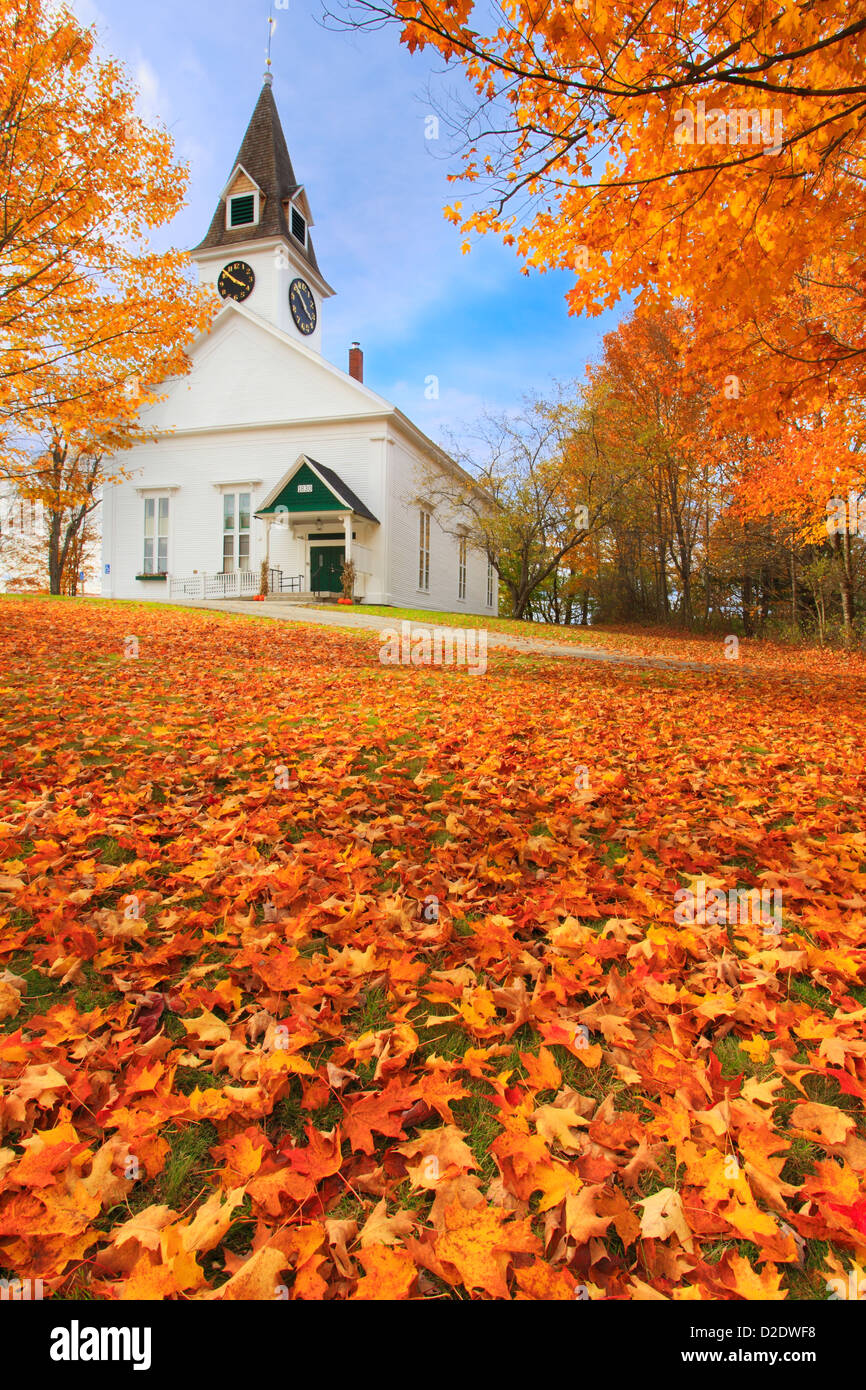 Meeting House, Sugar Hill, White Mountains, New Hampshire, USA Stock ...