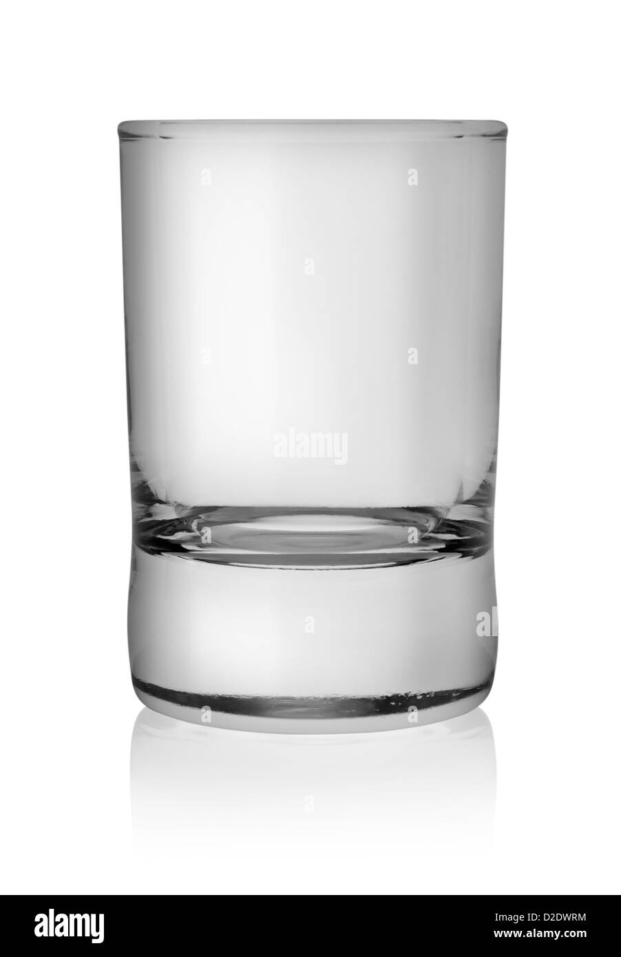 Glass for vodka isolated on a white background Stock Photo - Alamy