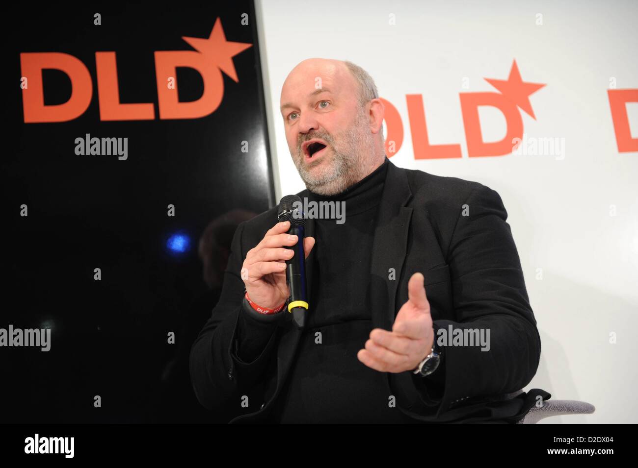 MUNICH/GERMANY - JANUARY 21: Werner Vogels (Amazon) gestures on the ...