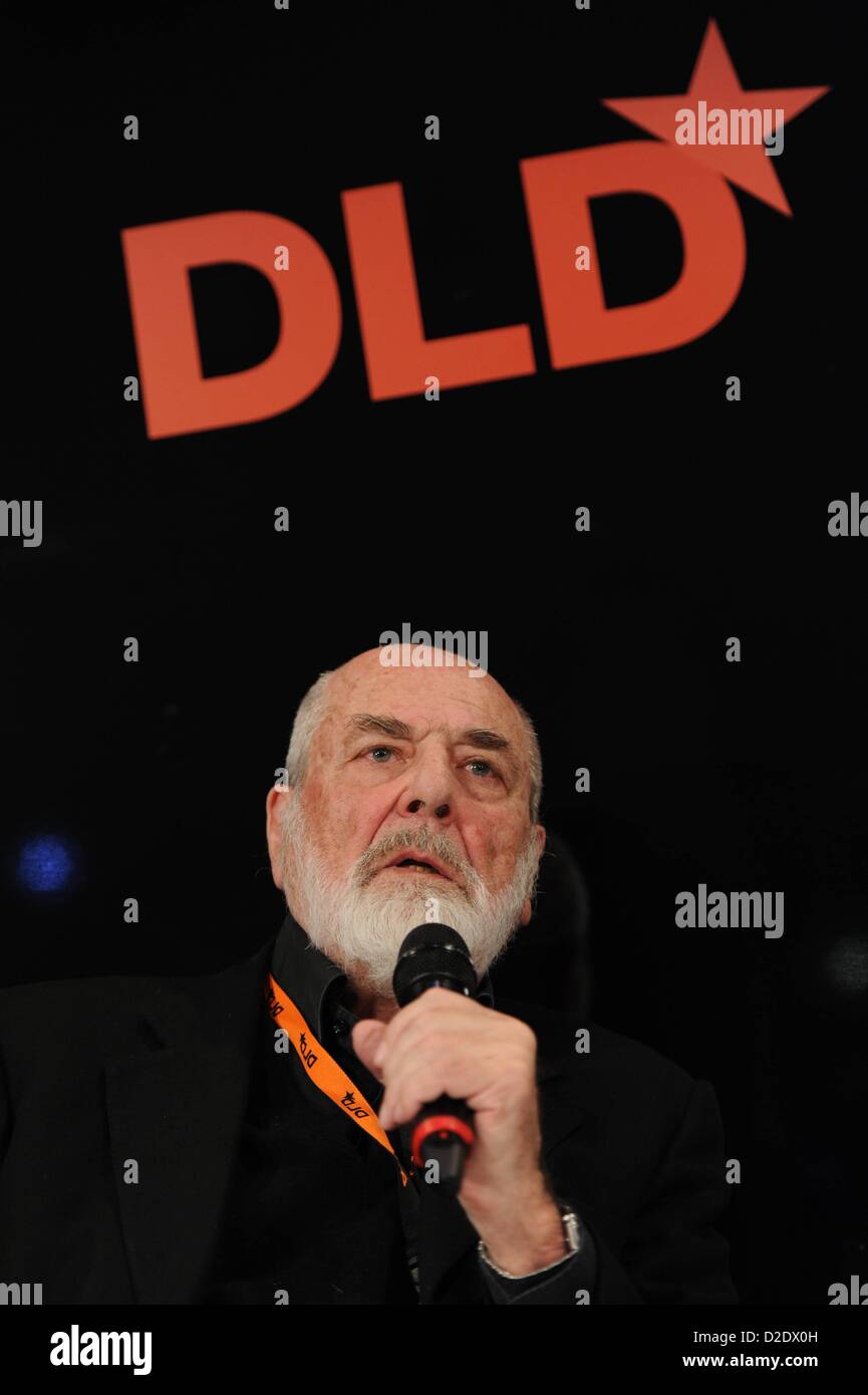 MUNICH/GERMANY - JANUARY 21: Artist Michelangelo Pistoletto speaks on ...