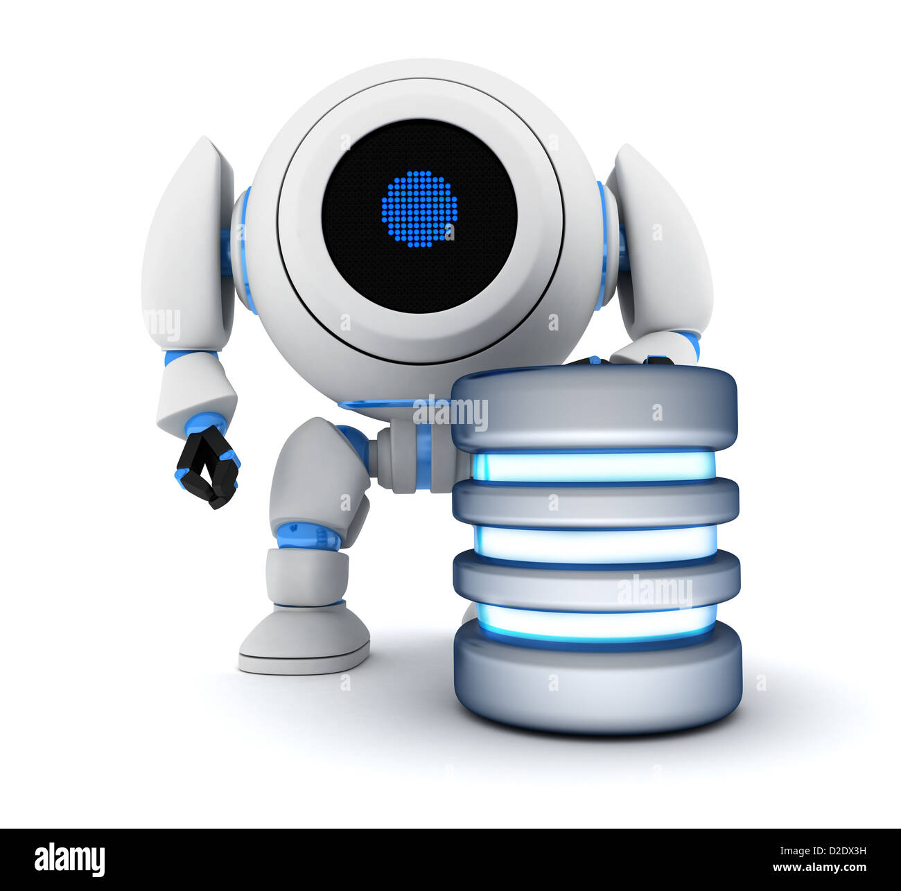 Robot database Cut Out Stock Images & Pictures - Alamy