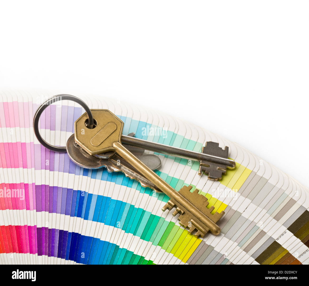 keys to the apartment on theopen Pantone sample colors catalogue ...