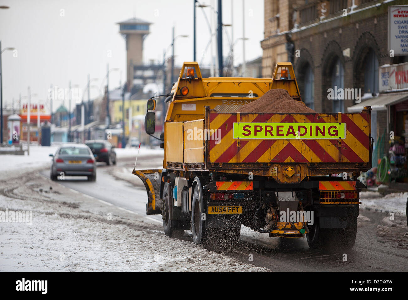Gritting Lorry Stock Photos & Gritting Lorry Stock Images - Alamy