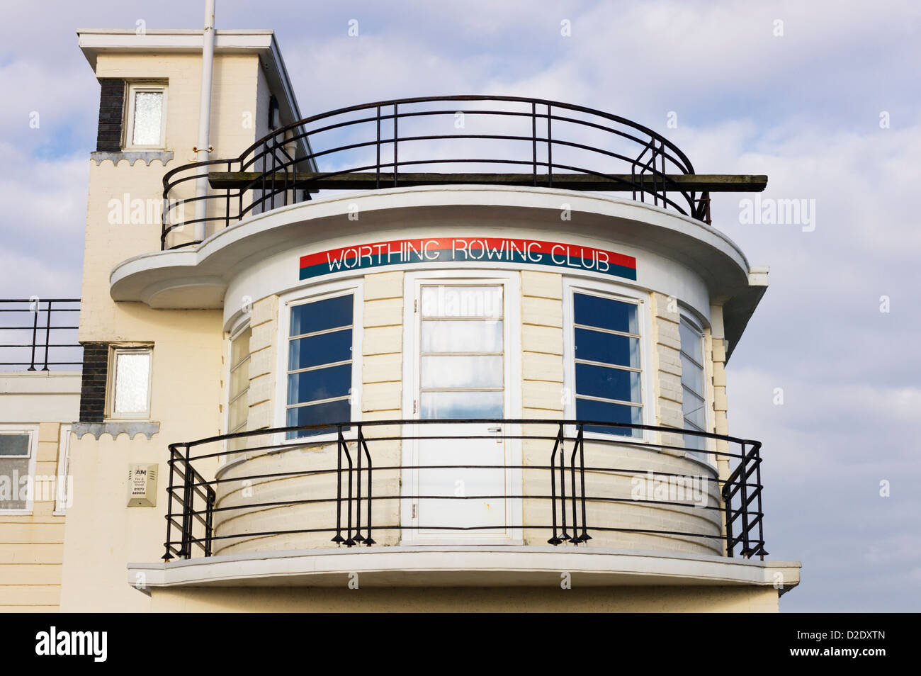Worthing rowing club Stock Photo - Alamy