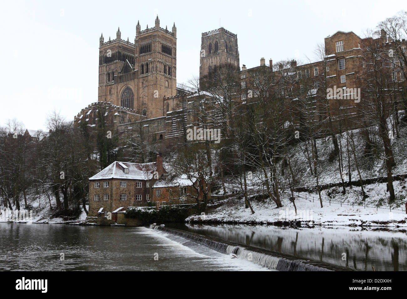 Durham Cathedral Snow Winter High Resolution Stock Photography and ...