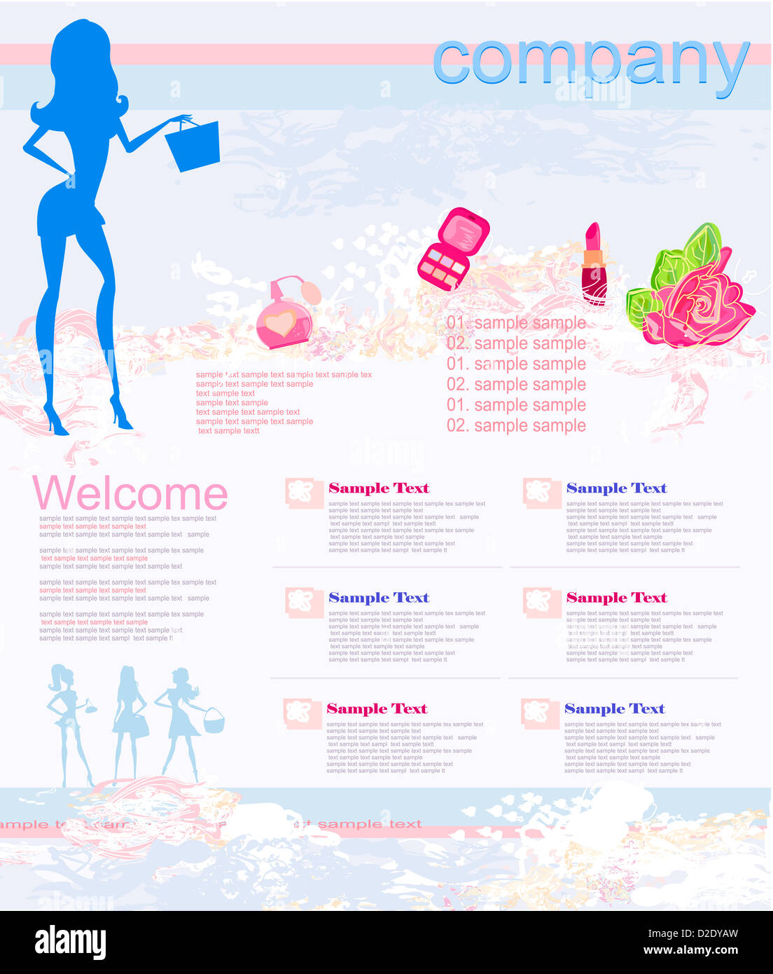 Fashion shopping Website template Stock Photo - Alamy