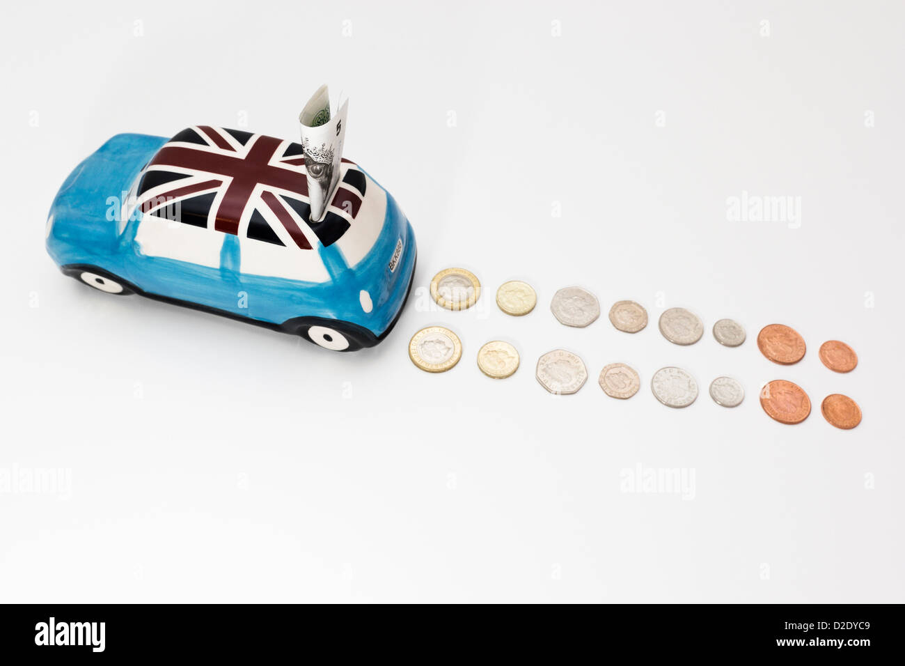 Car and coins Stock Photo - Alamy