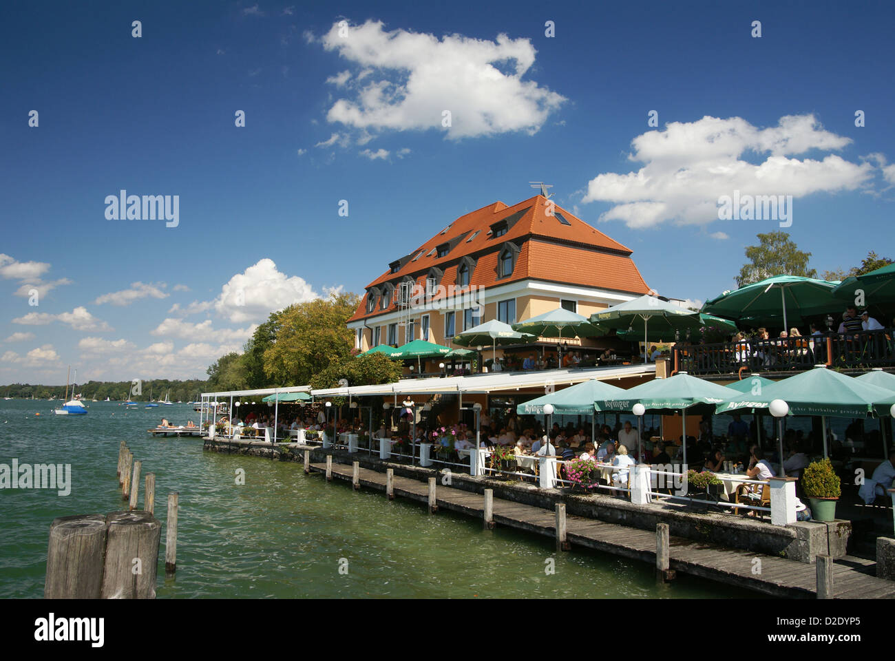 Starnberger see schloss berg hi-res stock photography and images - Alamy