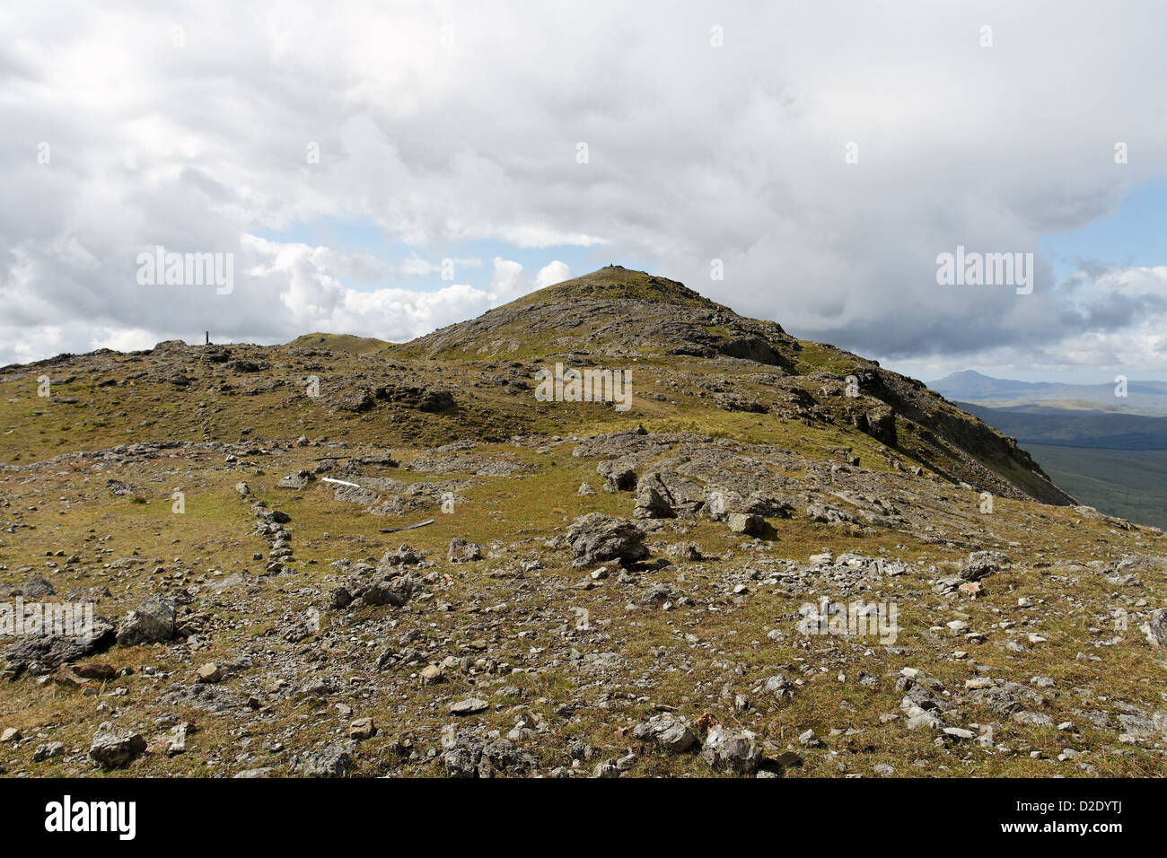 Summit of Arenig Fawr (854m), Snowdonia Stock Photo - Alamy