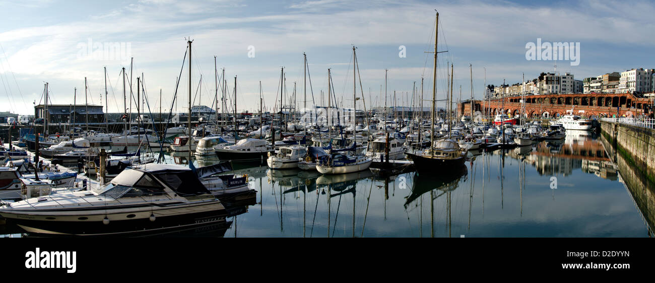 Ramsgate harbour panorama hi-res stock photography and images - Alamy