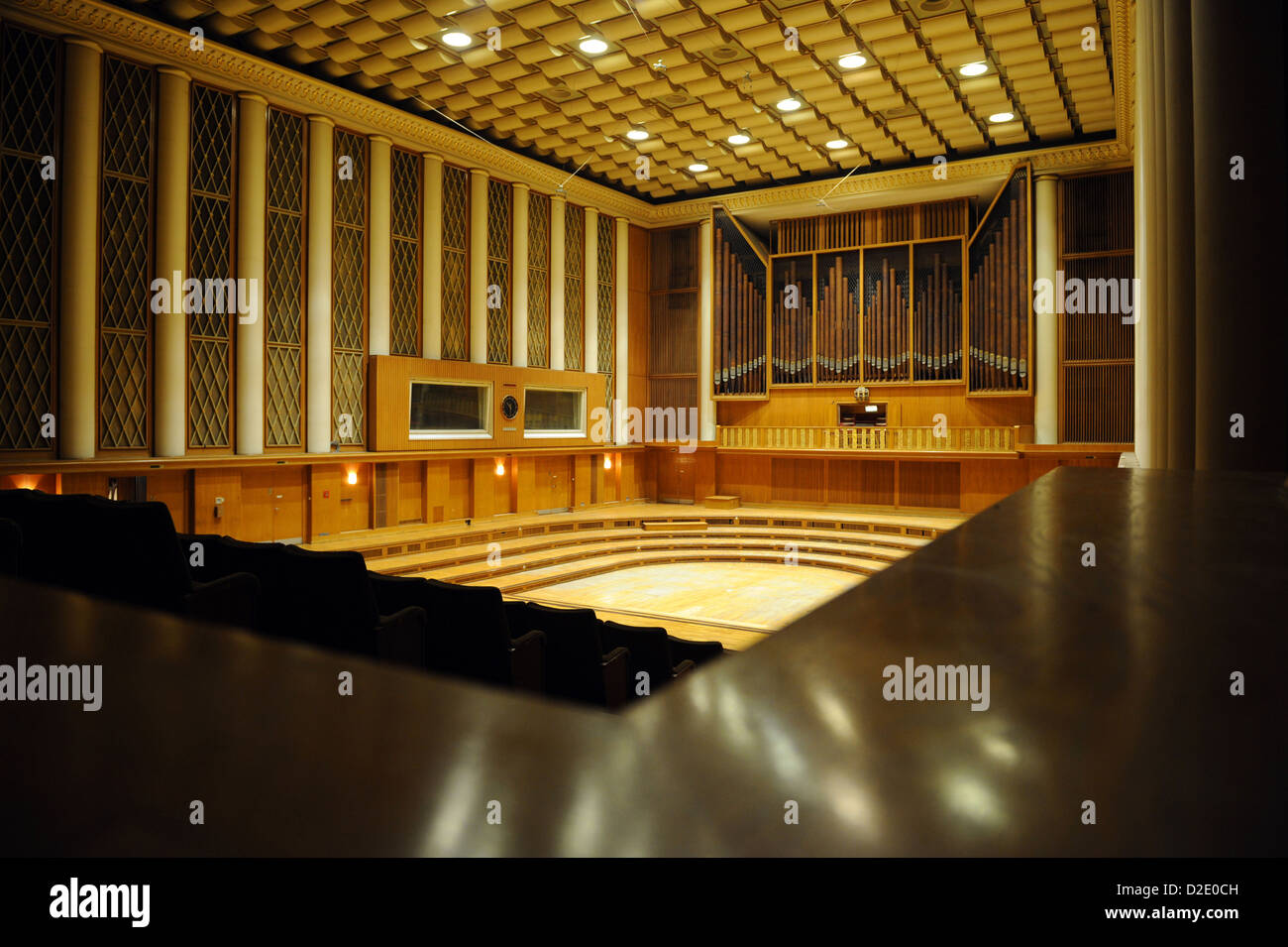 Berlin, Germany, large broadcasting studio in Broadcasting House in ...