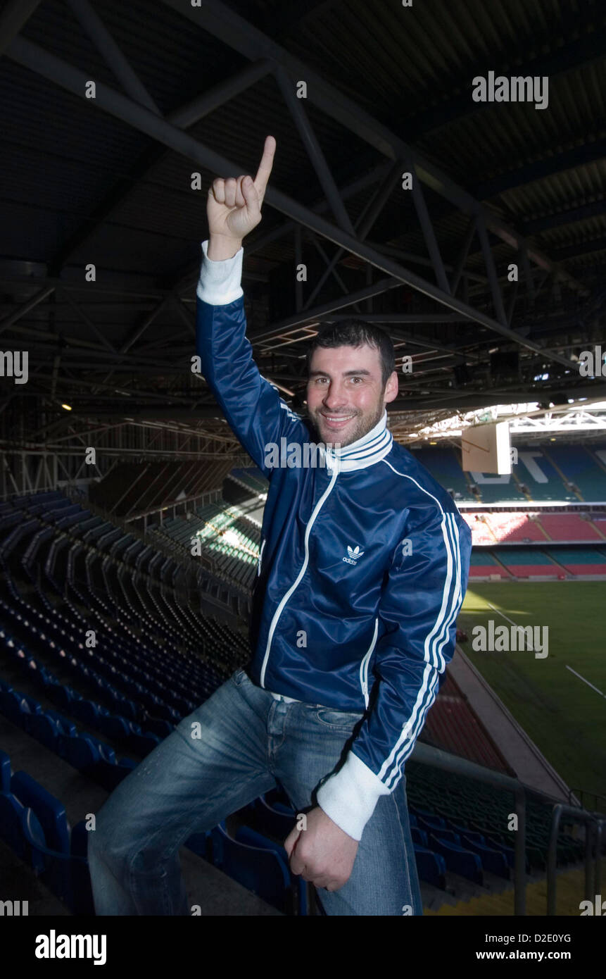 Welsh Boxer at the Millennium Stadium in Cardiff, UK Stock Photo - Alamy