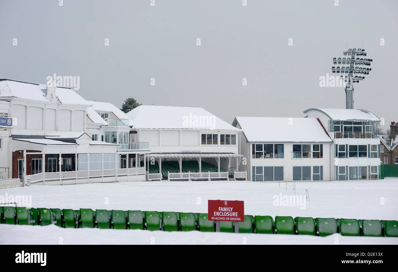 Cricket Ground In The Snow High Resolution Stock Photography and Images ...