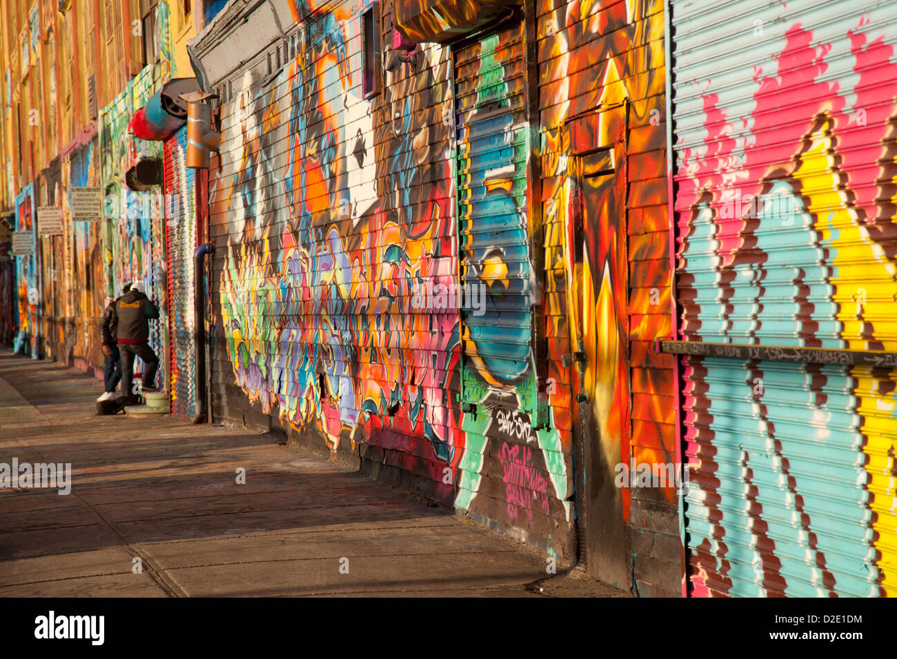 Graffiti art building five points hi-res stock photography and images ...