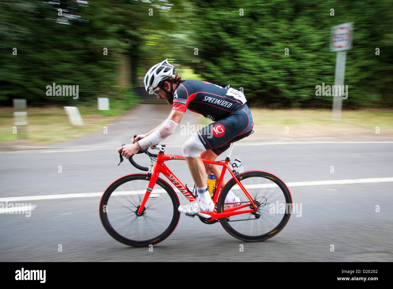 Dan Craven of IG-Sigma Sport with injuries to his left arm and knee ...