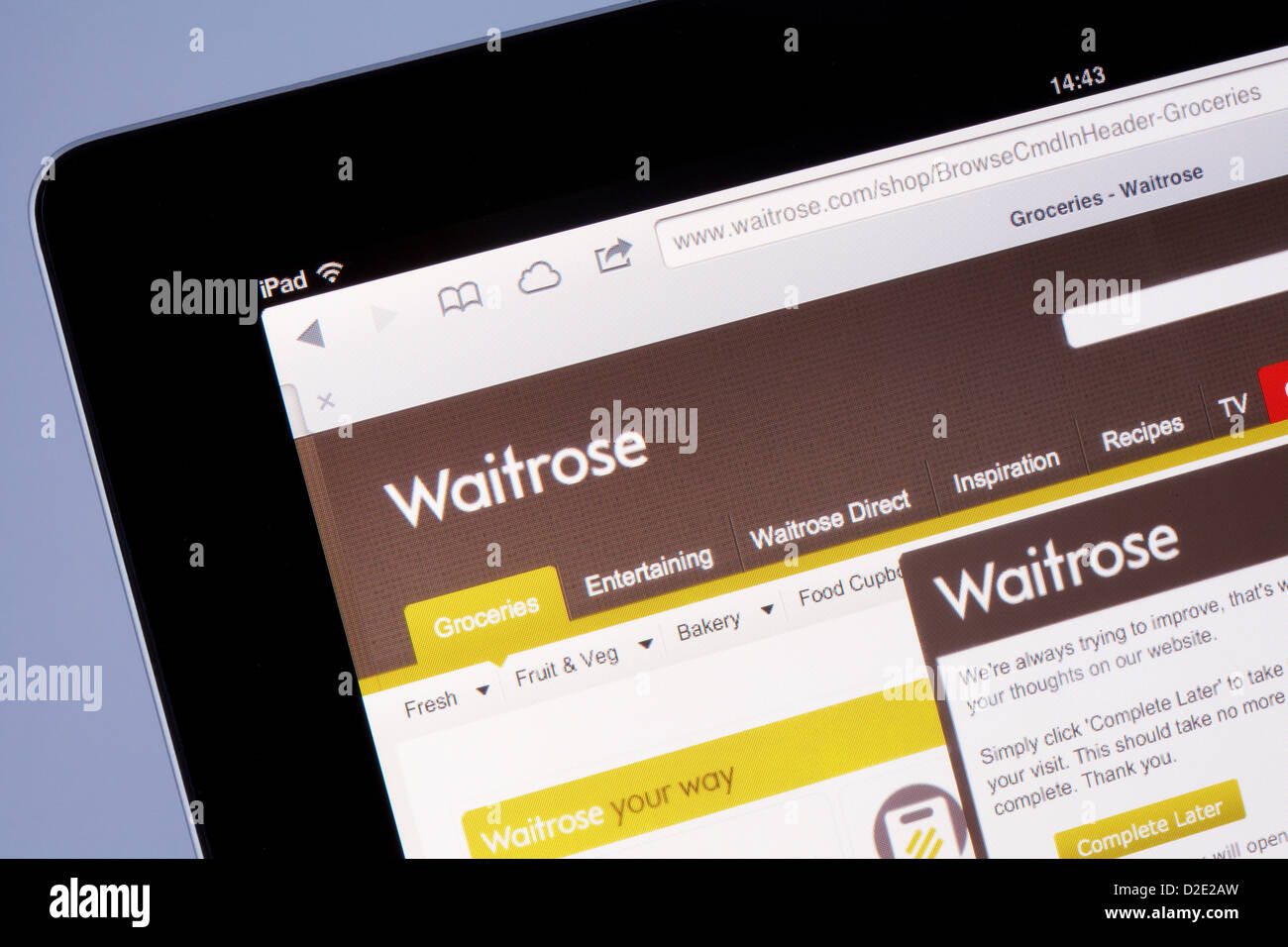 Waitrose supermarket website hi-res stock photography and images - Alamy