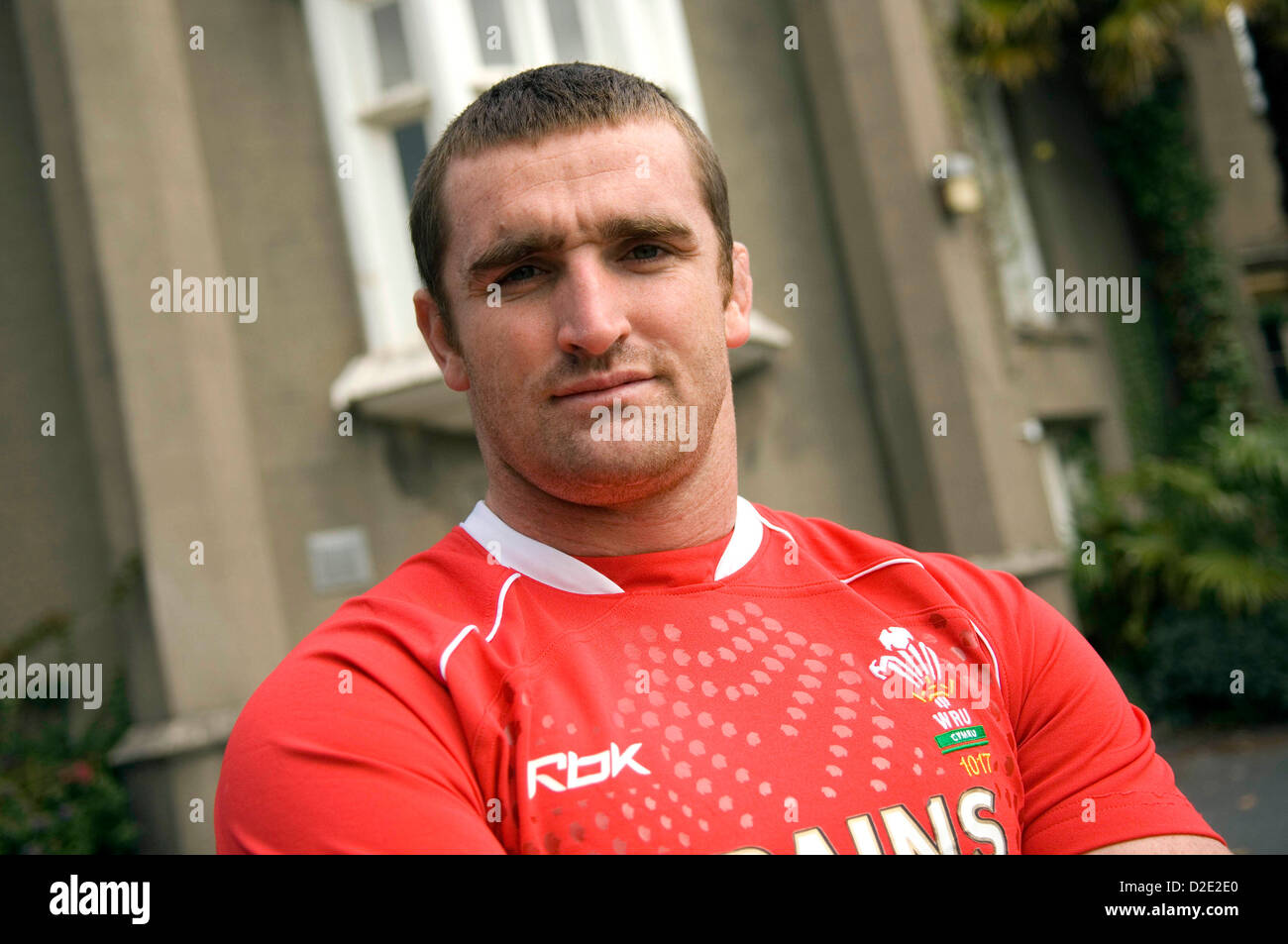 Welsh rugby international player Huw Bennett who plays hooker Stock ...
