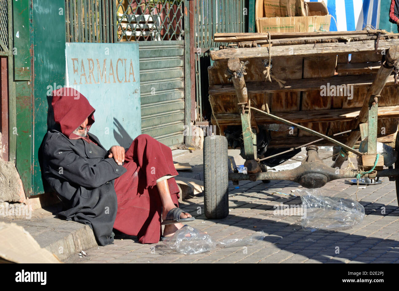 Old man, Marrakech Stock Photo - Alamy