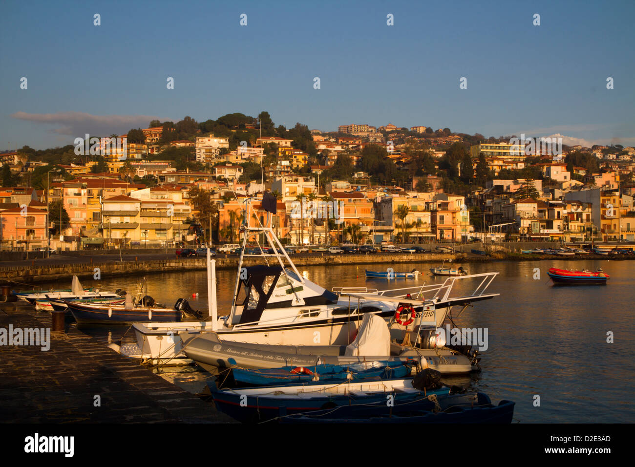 Aci Trezza, the town in the Commune of Aci Castello, Sicily, Italy ...