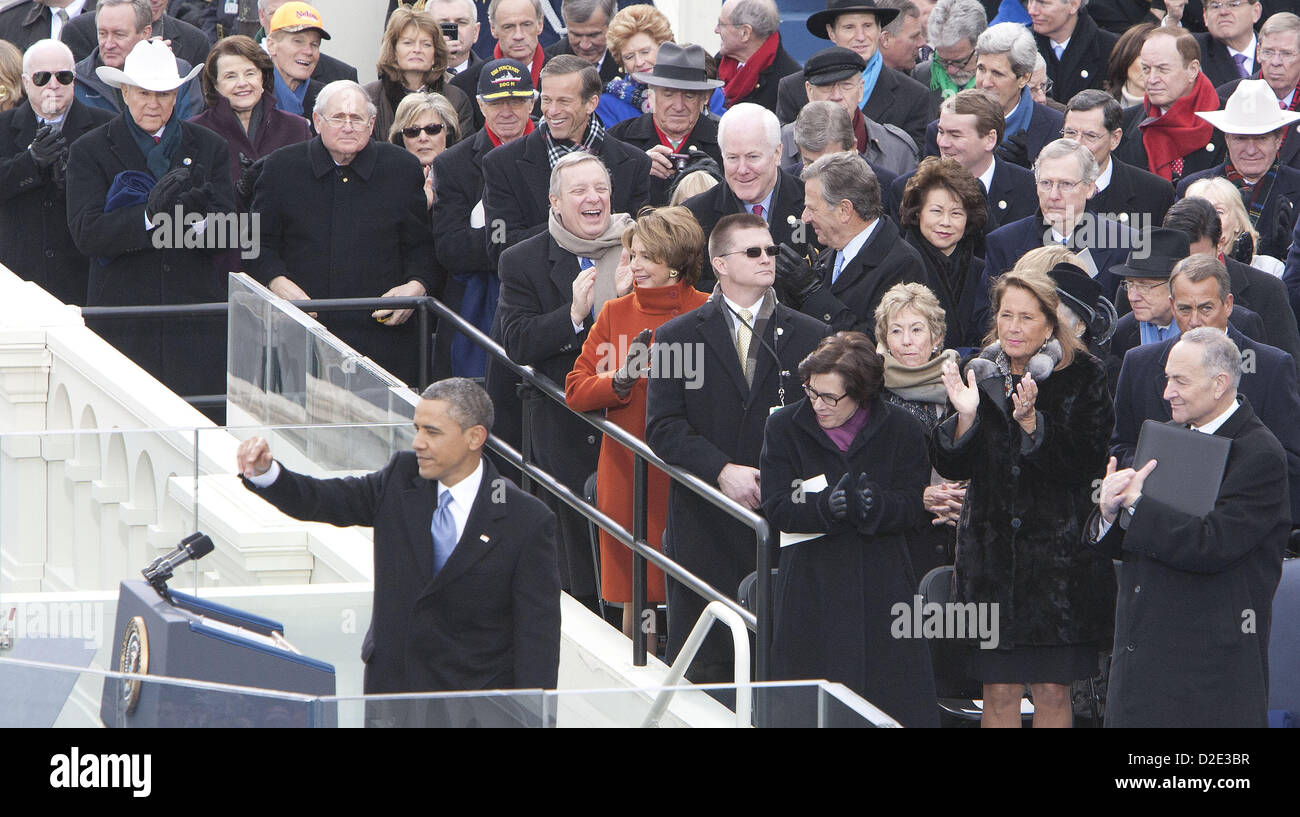 Jan. 21, 2013 - Washington, District Of Columbia, USA - US President ...