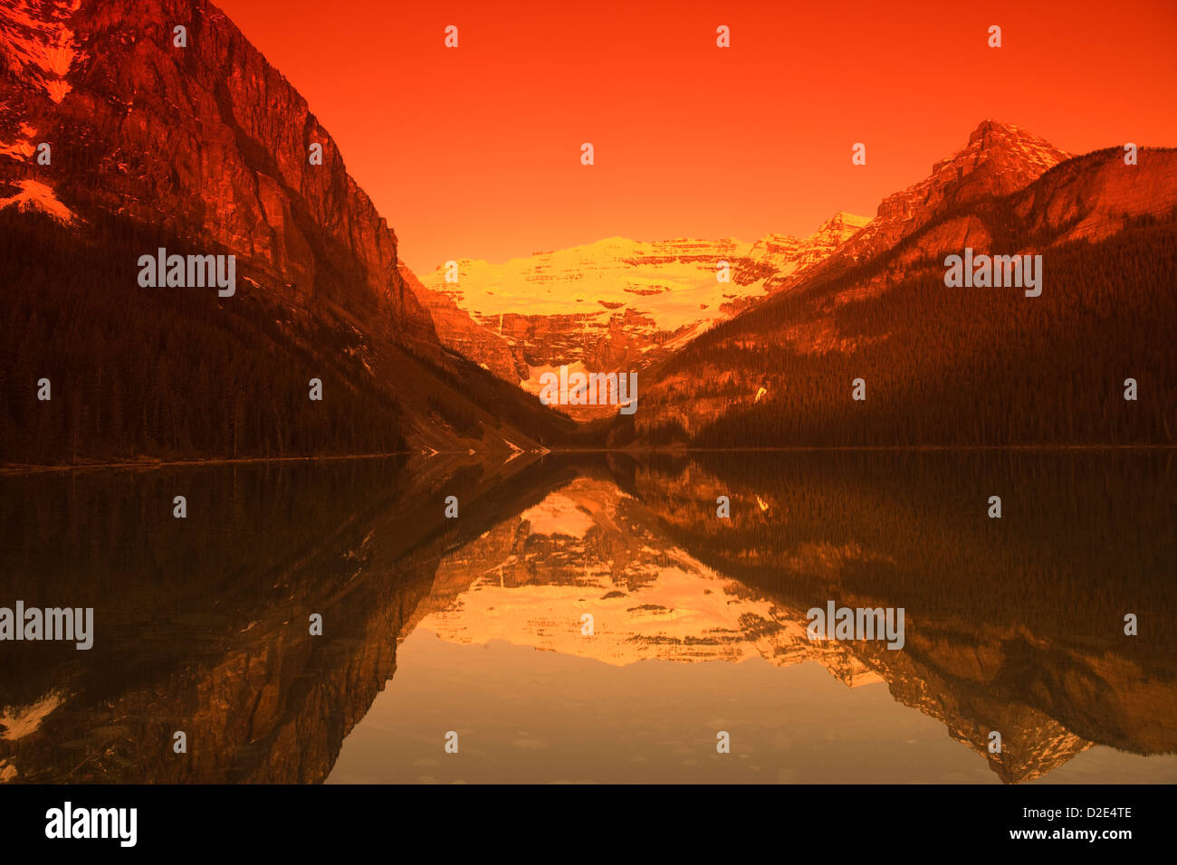 LAKE LOUISE VICTORIA GLACIER MOUNT VICTORIA BANFF NATIONAL PARK ALBERTA ...