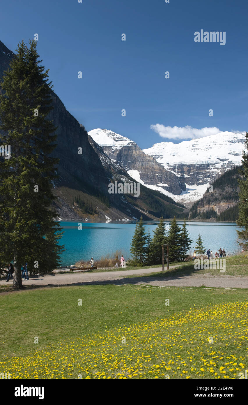 LAKE LOUISE VICTORIA GLACIER MOUNT VICTORIA BANFF NATIONAL PARK ALBERTA ...