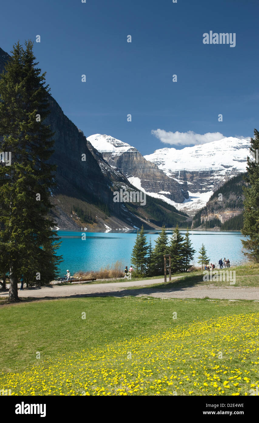 LAKE LOUISE VICTORIA GLACIER MOUNT VICTORIA BANFF NATIONAL PARK ALBERTA ...