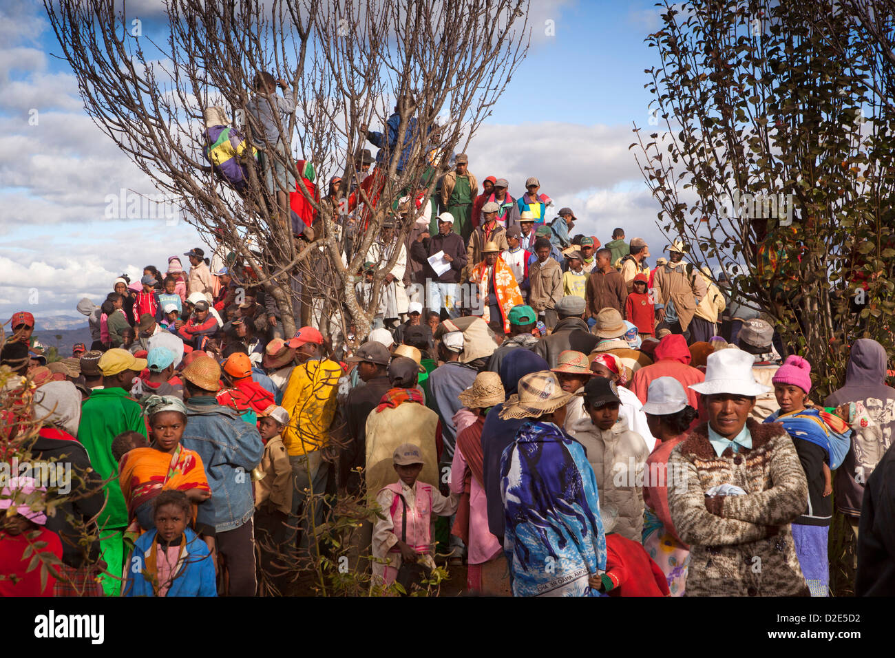 Madagascar, Antsirabe, famadihana ‘turning of the bones’ Betsileo Stock ...