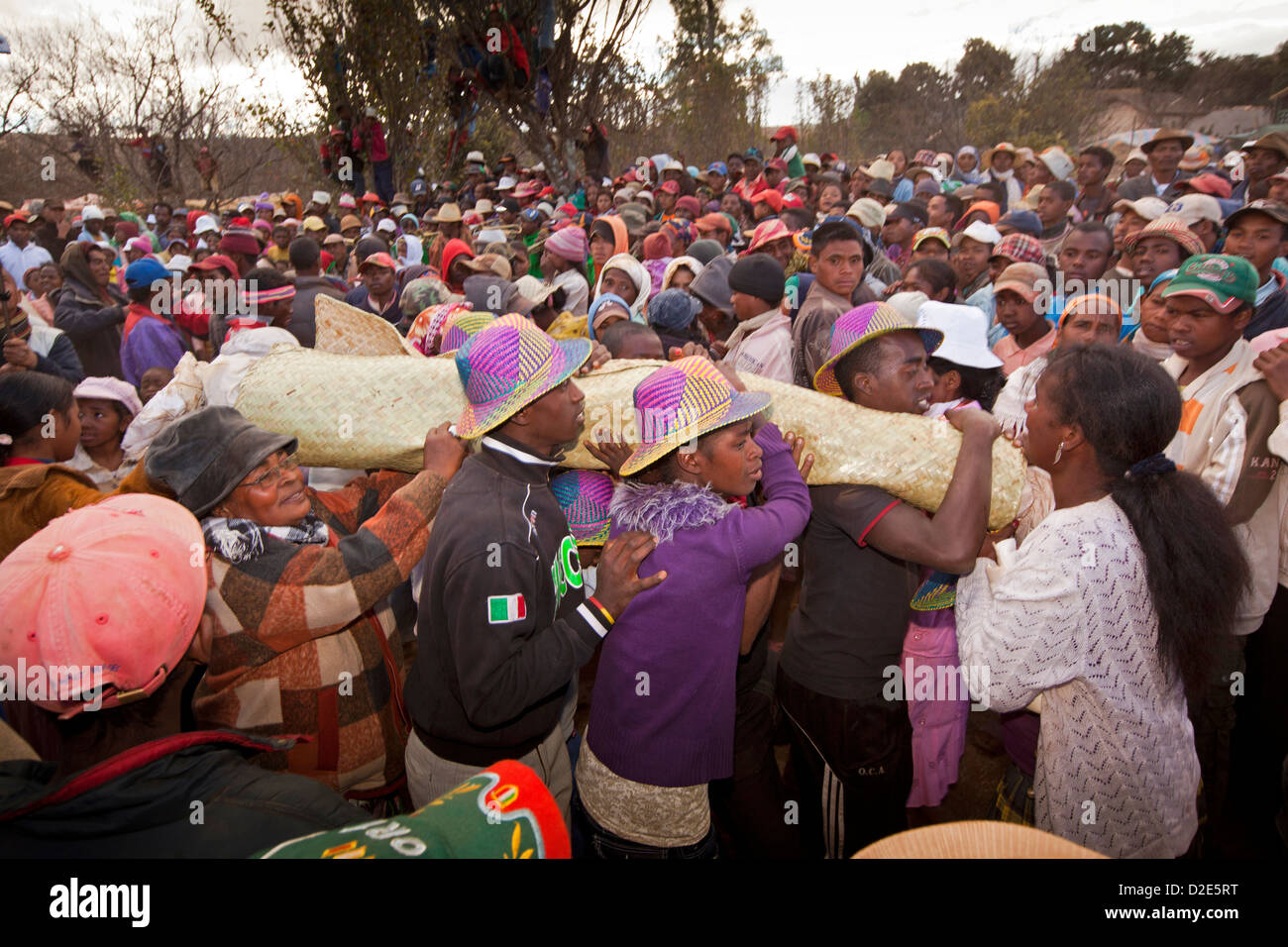 Madagascar, Betsileo famadihana ceremony, ‘turning of the bones’ Stock ...