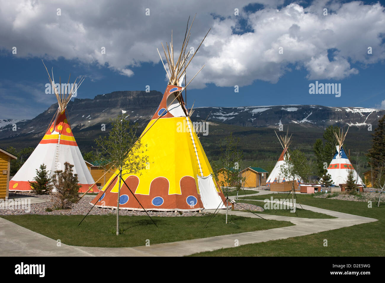 Painted teepees hi-res stock photography and images - Alamy