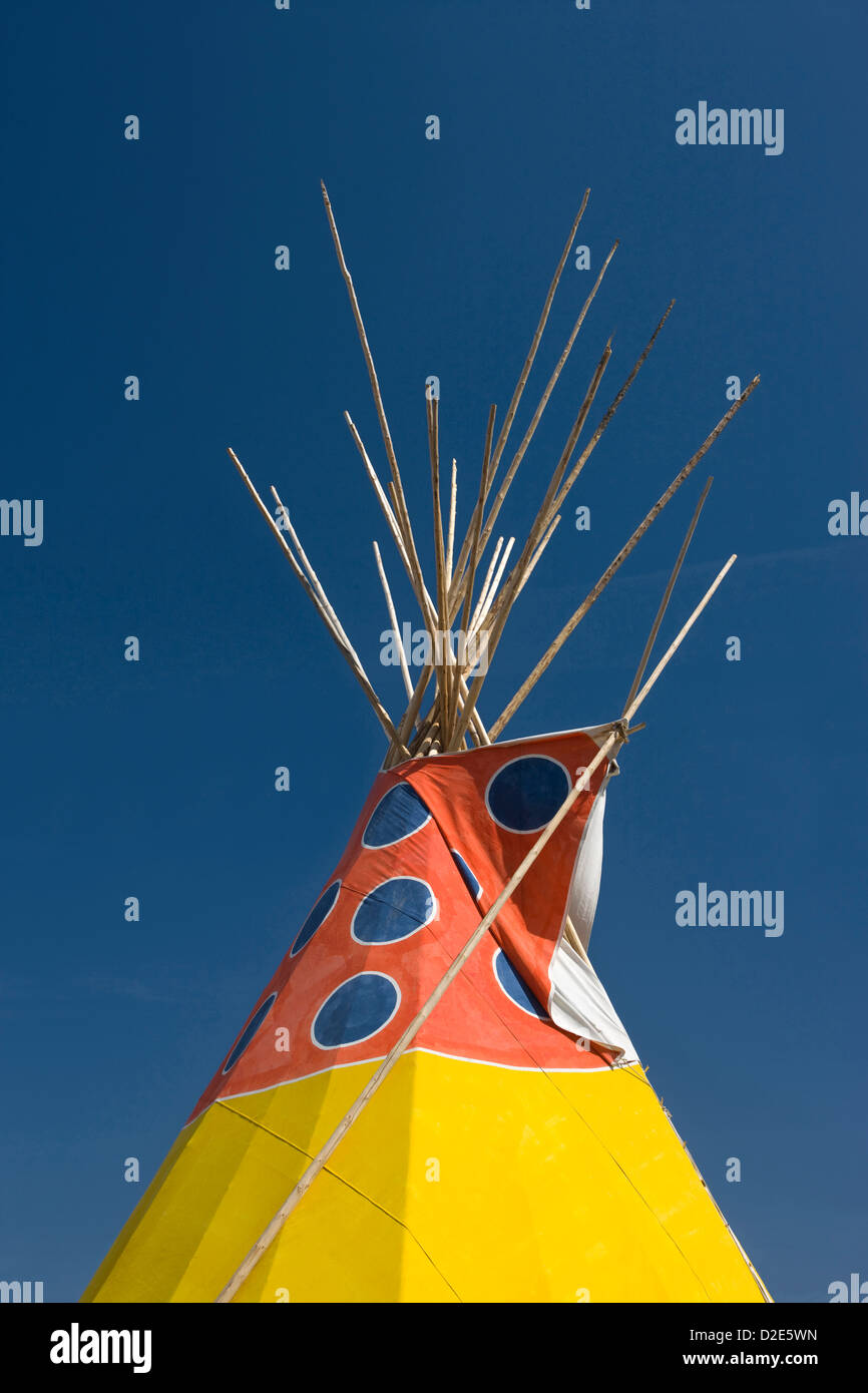PAINTED NATIVE AMERICAN TEEPEE SAINT MARY LODGE RESORT SAINT MARYS ...