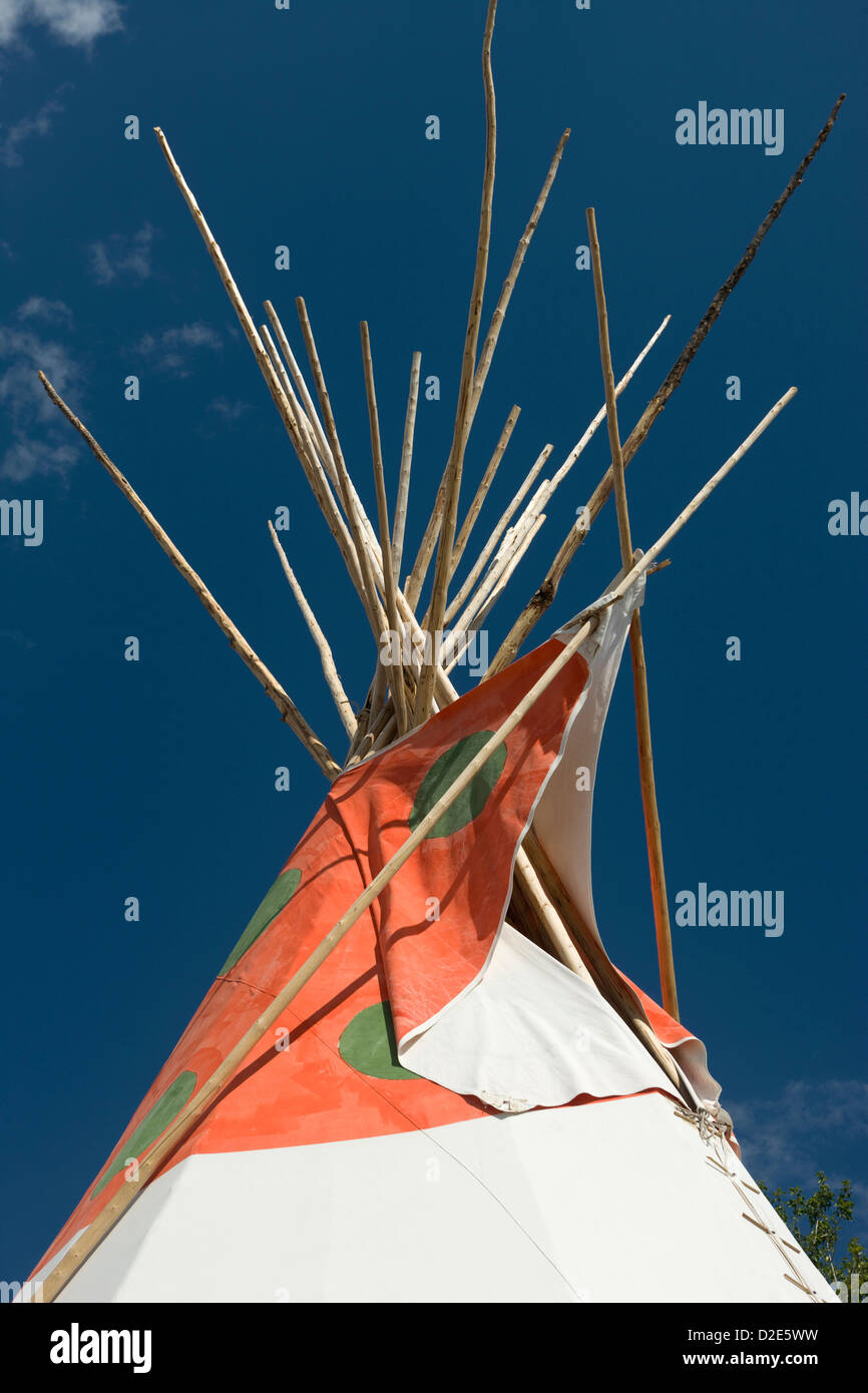 PAINTED NATIVE AMERICAN TEEPEE SAINT MARY LODGE RESORT SAINT MARYS ...