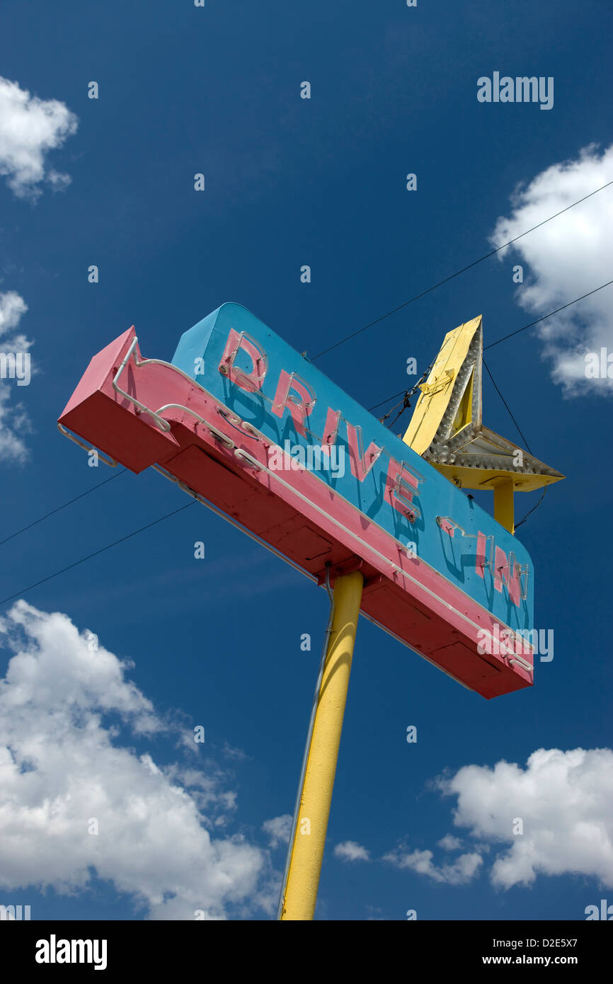 DRIVE IN MOVIE THEATER SIGN Stock Photo - Alamy