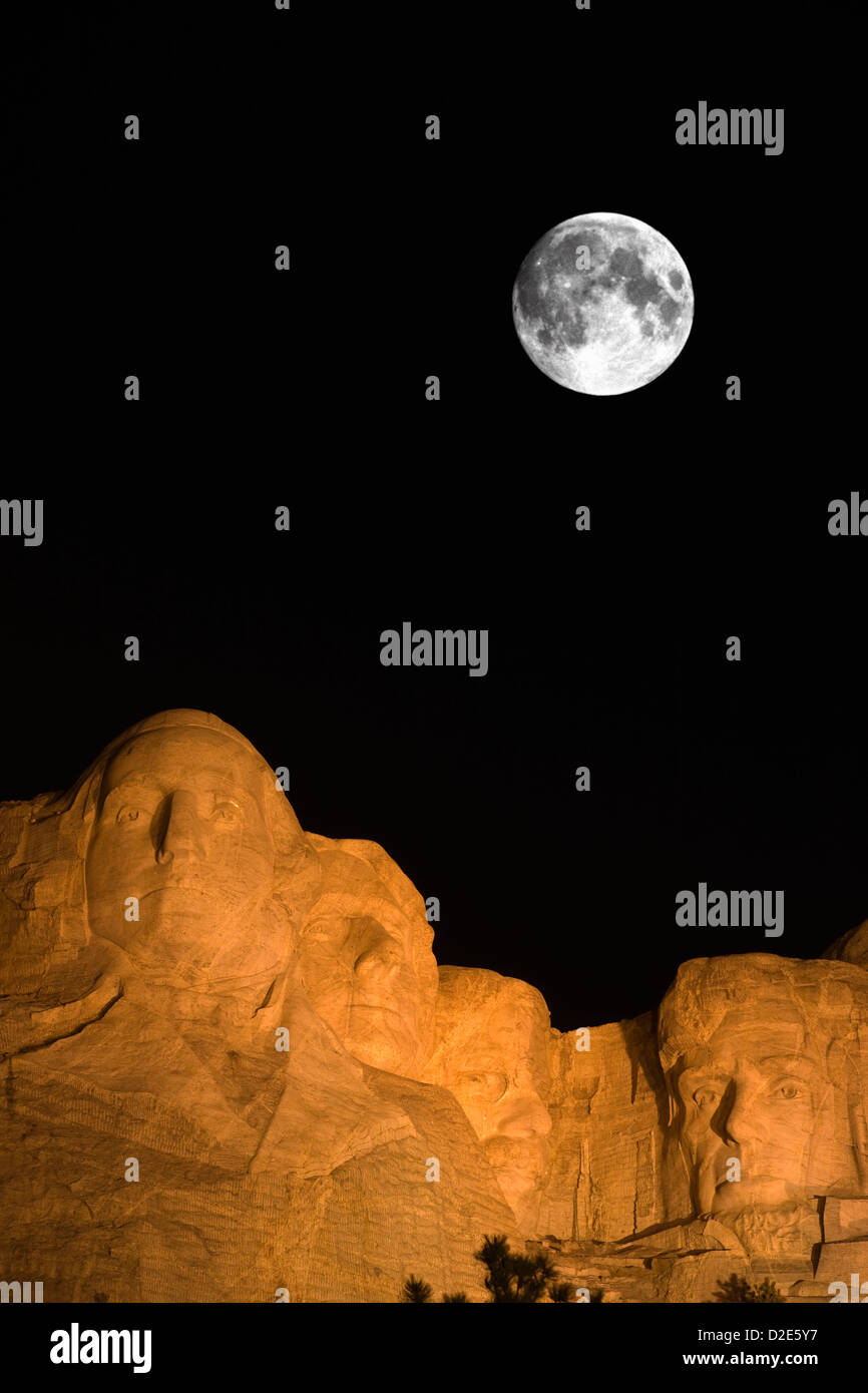 MOUNT RUSHMORE NATIONAL MONUMENT (©GUTZON & LINCOLN BORGLUM 1941) BLACK ...