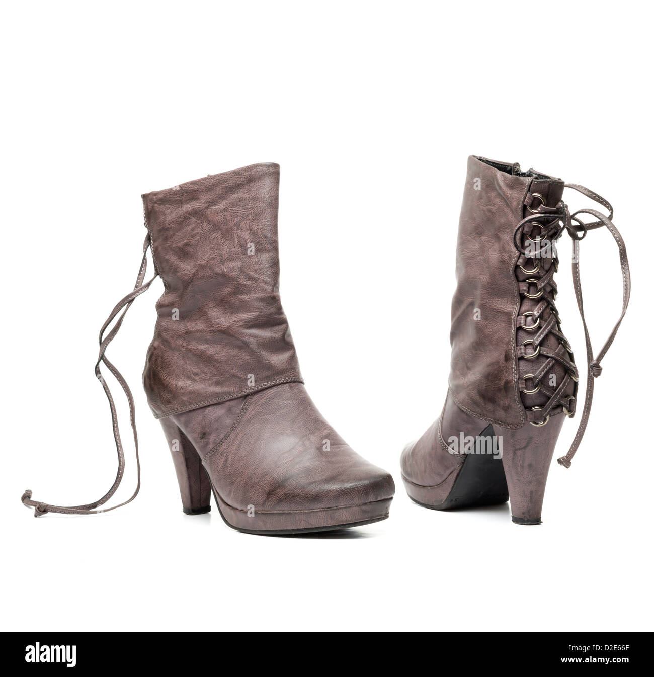 Woman high heels back view boots hi-res stock photography and images ...