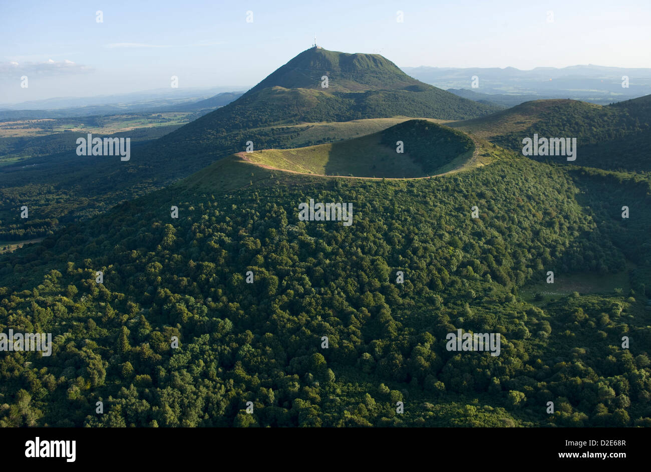 SCORIA CONE CRATER PUY DE DOME CHAINE DES PUYS NATURE PARK OF VOLCANOES ...