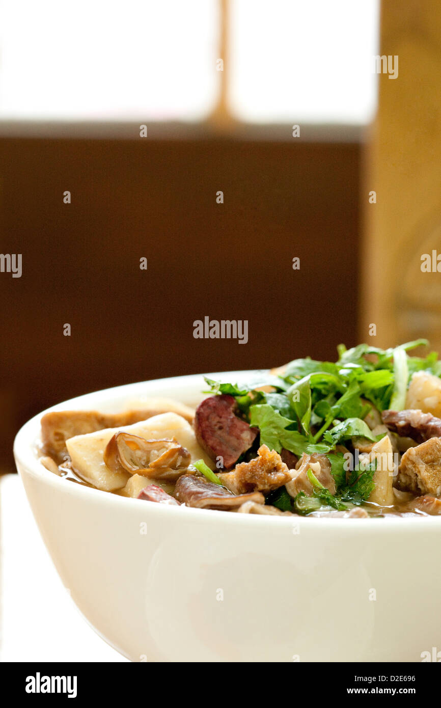 Chinese traditional food sheep's haslet soup Stock Photo - Alamy
