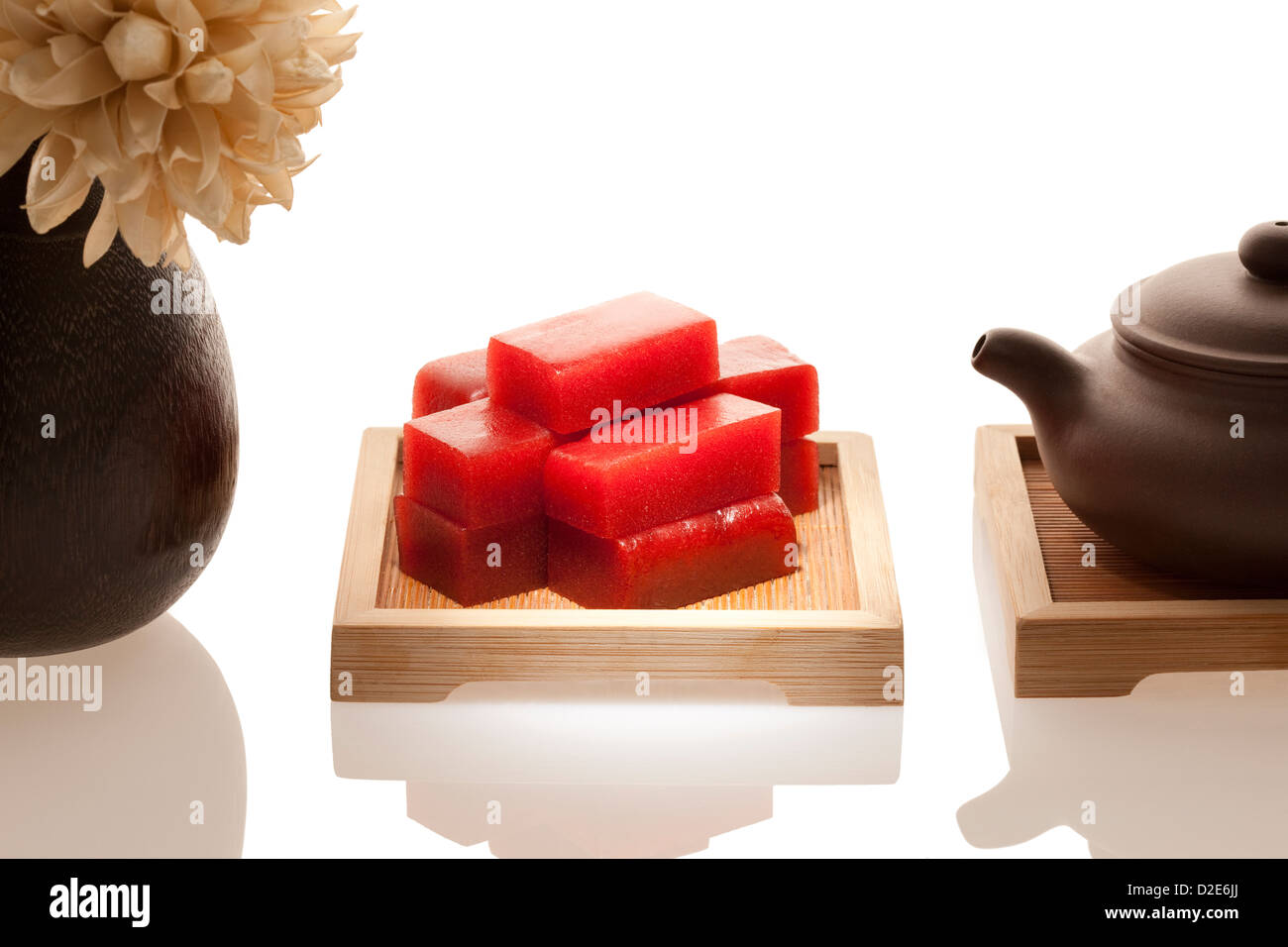 Chinese traditional food haw jelly Stock Photo - Alamy